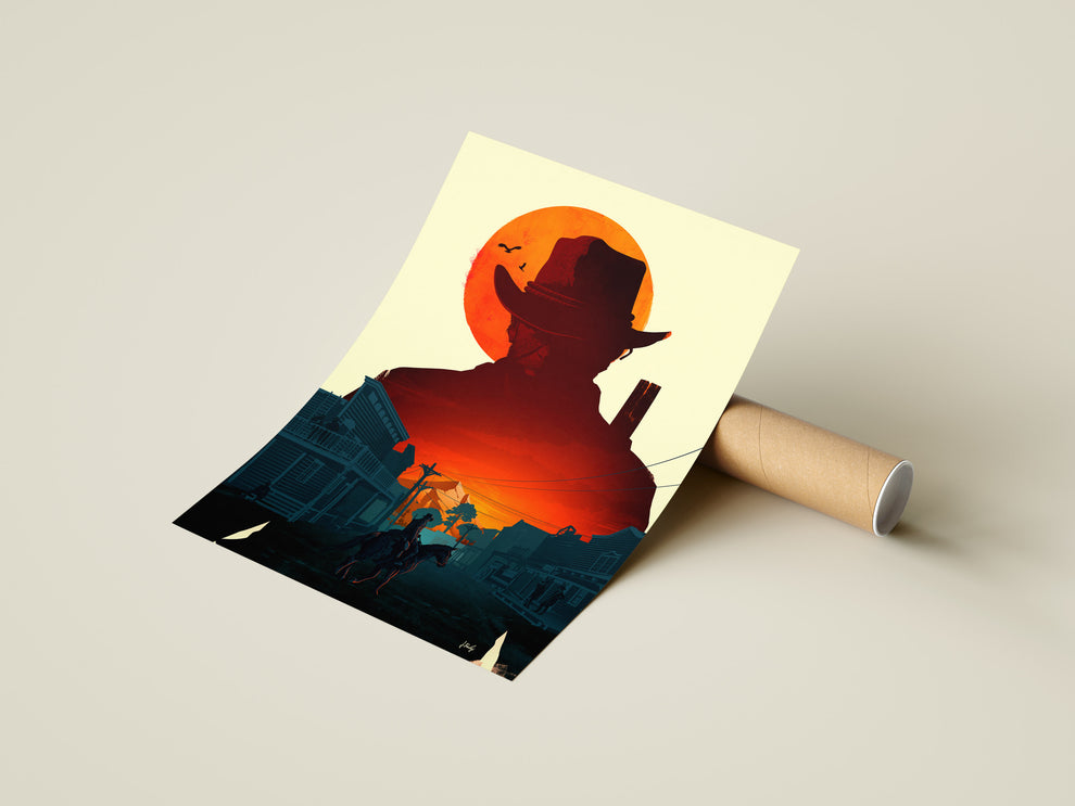 Red Dead Redemption Poster Print – Jason Pooley Art & Prints